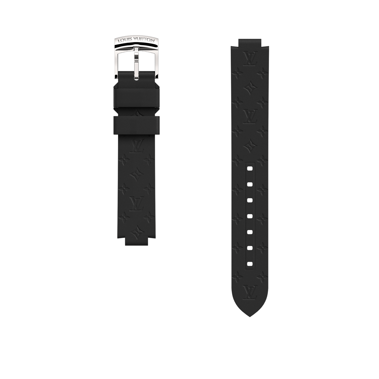Tambour Monogram Rubber Strap - Connected Watches | LOUIS VUITTON